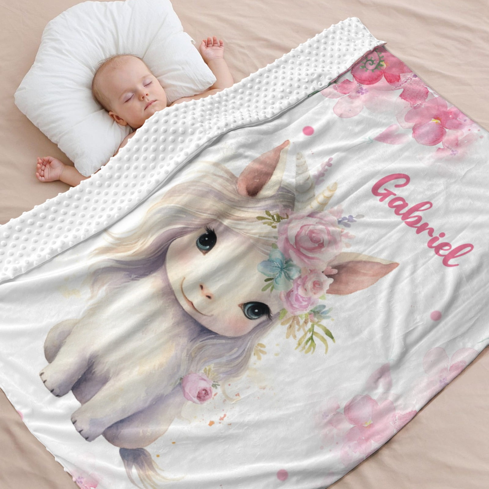 Customized Baby Blanket with Name Horse Baby Blanket Personalized Baby ...