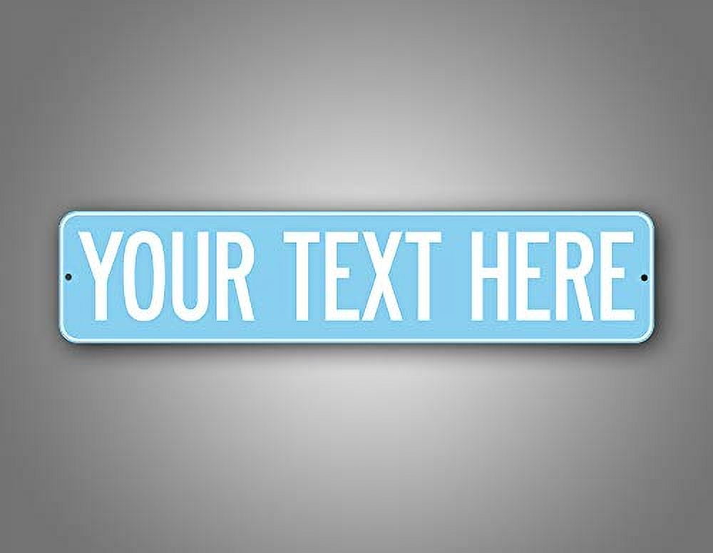 Customized Baby Blue Road Sign Personalized Novelty Street Sign ...