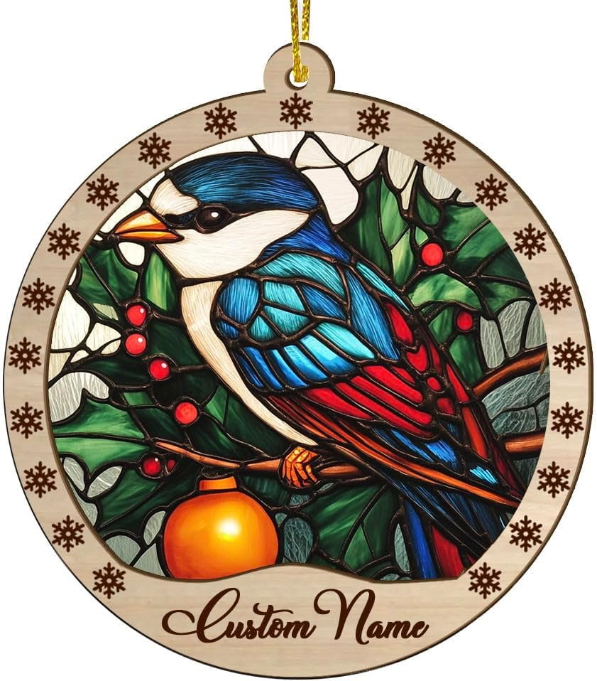 Customized Barn Swallow Stained Glass Sun Catcher, Barn Swallow ...