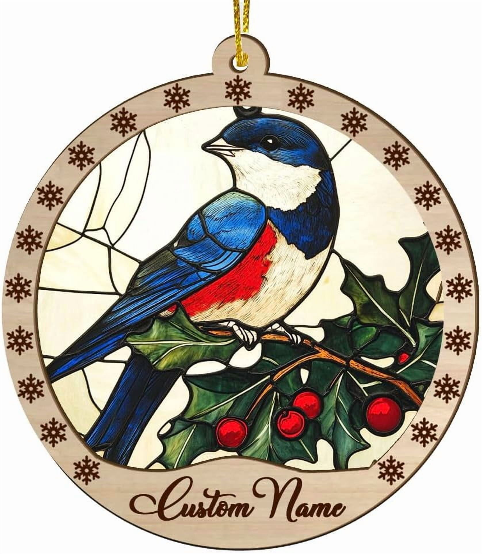 Customized Barn Swallow Stained Glass Sun Catcher, Barn Swallow ...