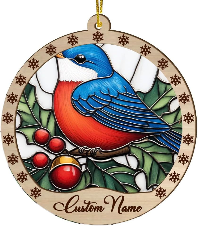 Customized Barn Swallow Stained Glass Sun Catcher, Barn Swallow ...