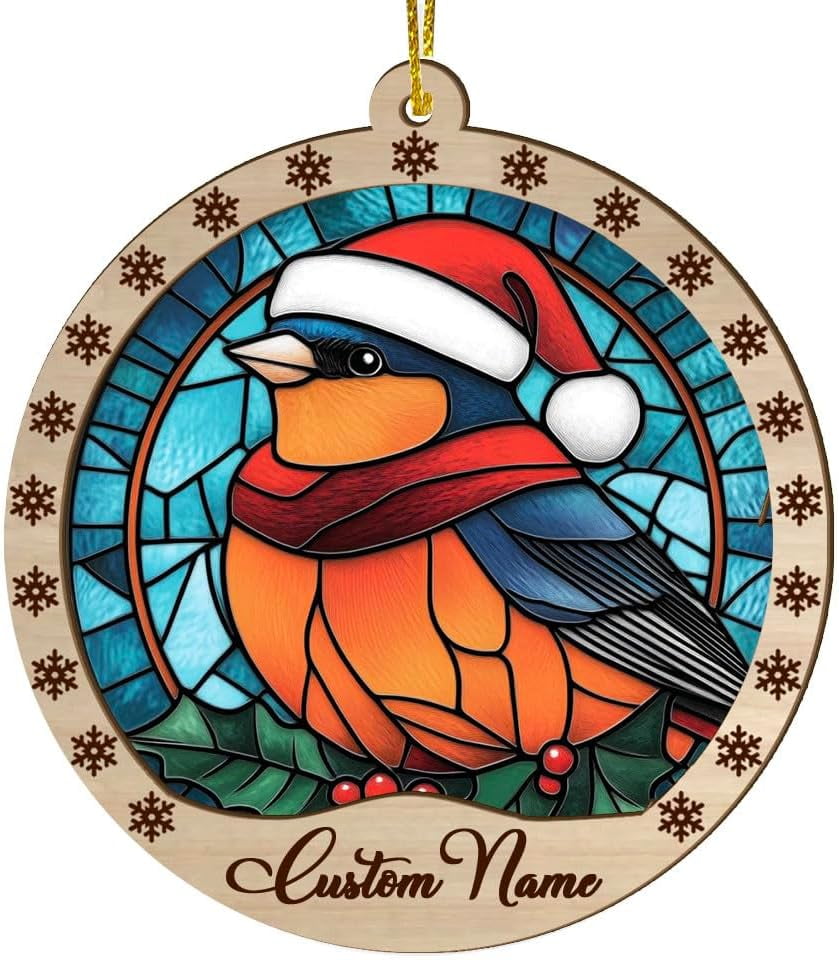 Customized Barn Swallow Stained Glass Sun Catcher, Barn Swallow ...