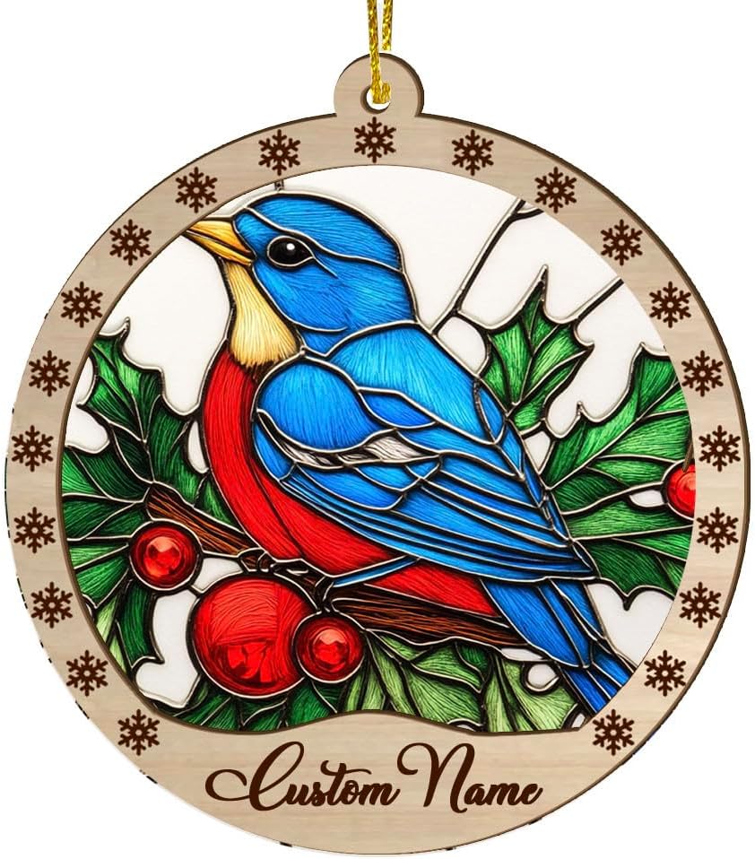 Customized Barn Swallow Stained Glass Sun Catcher, Barn Swallow ...