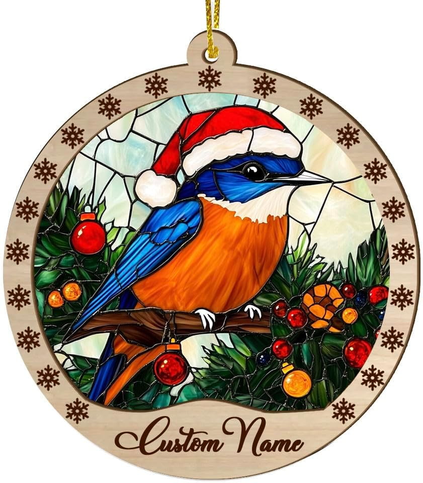 Customized Barn Swallow Stained Glass Sun Catcher, Barn Swallow ...