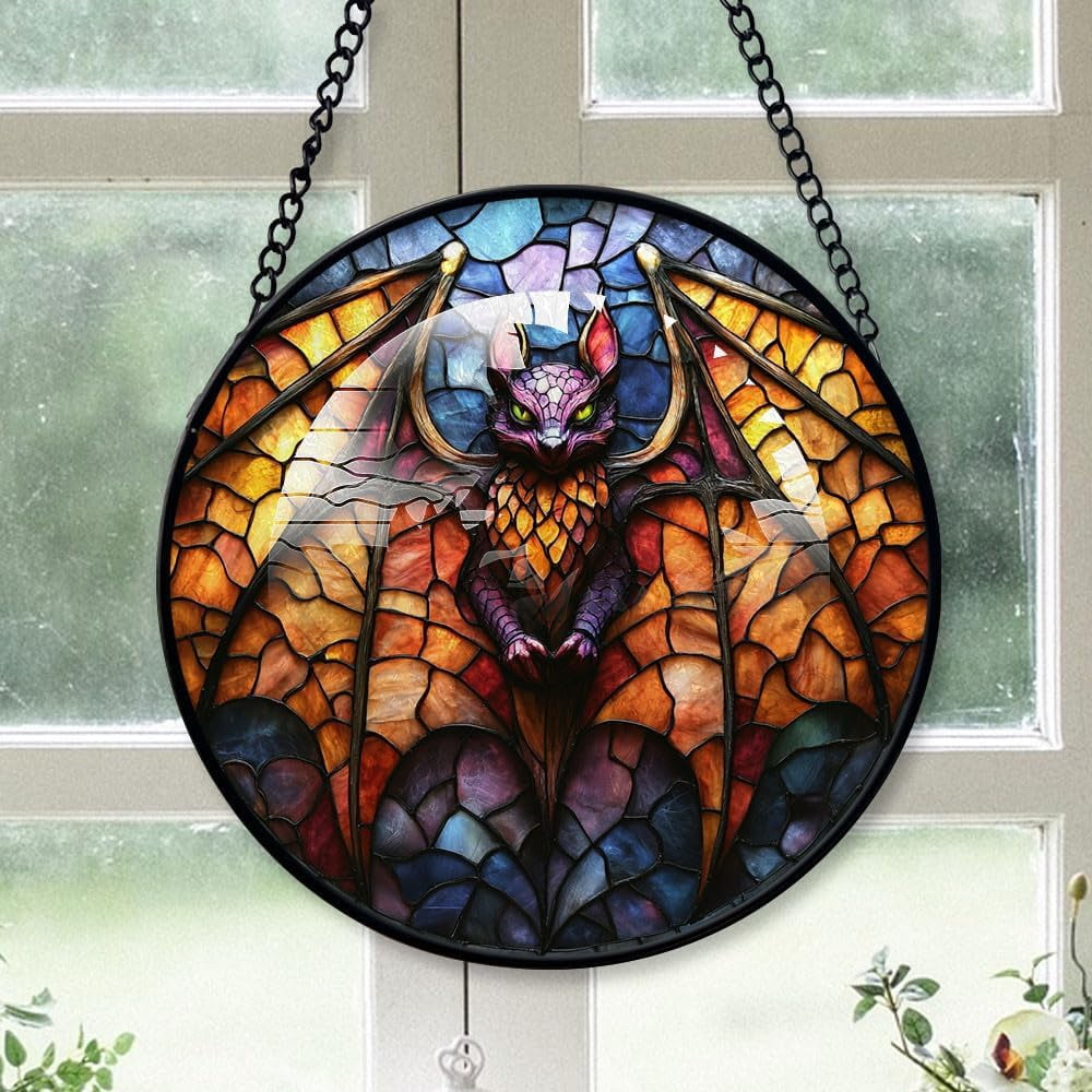 Customized Bat Paper Stained Glass, Bat Paper Suncatchers, Bat Paper ...