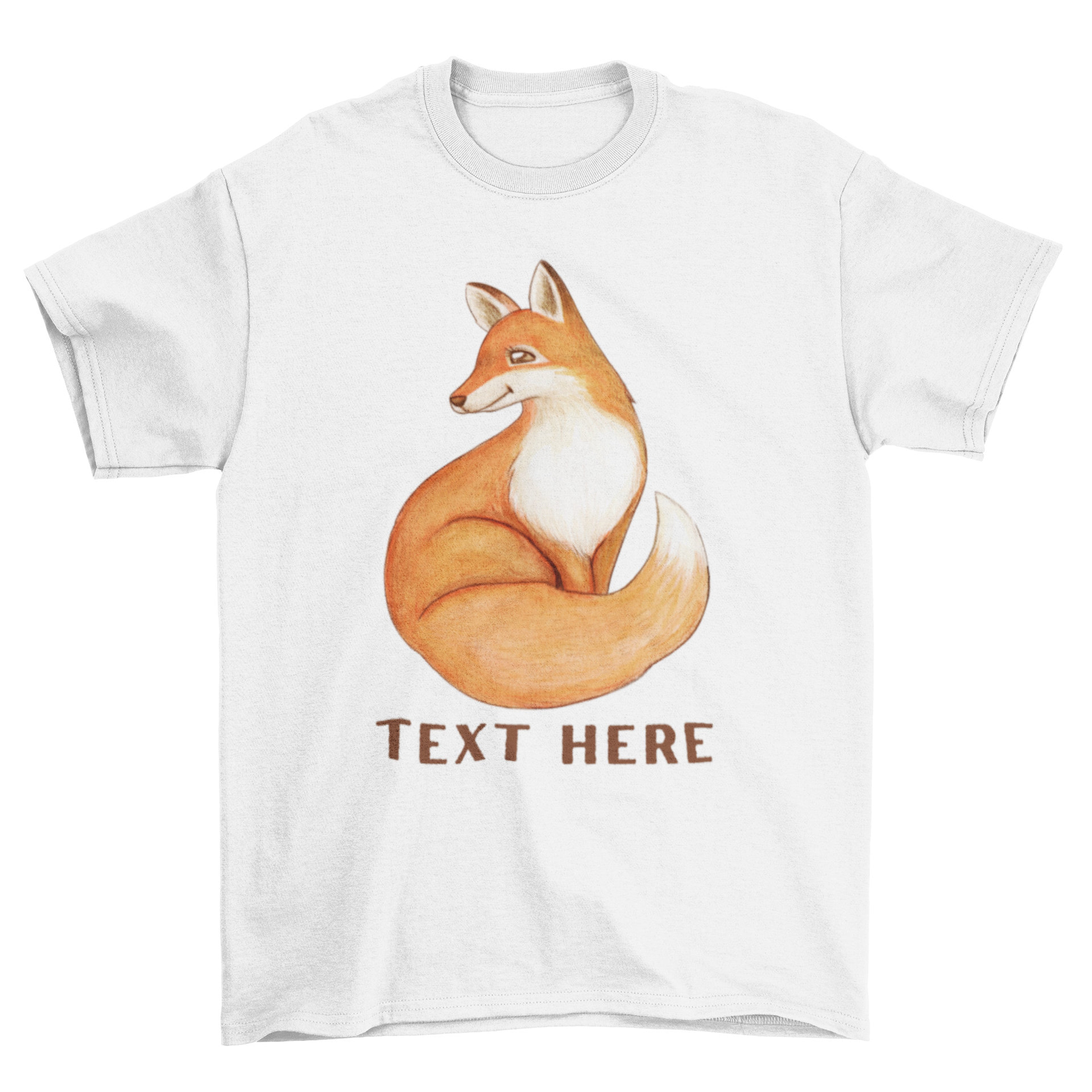 Customized Beautiful Fox in the Wilderness T-Shirt Design With Editable ...