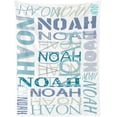 Customized Blanket Personalized with Name Text, Monogrammed Blankets ...