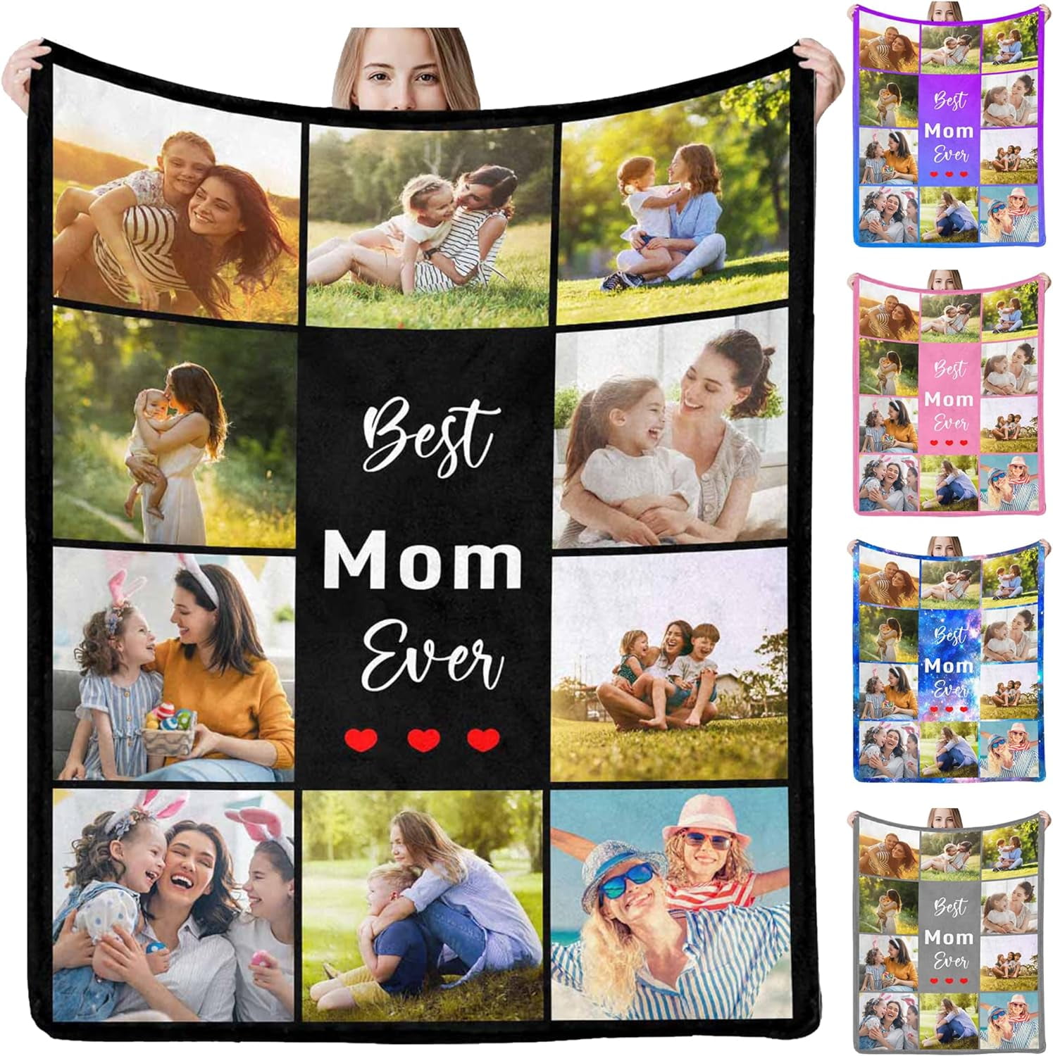 Customized Blanket with Picture Your Text Here 10 Photos Blankets ...