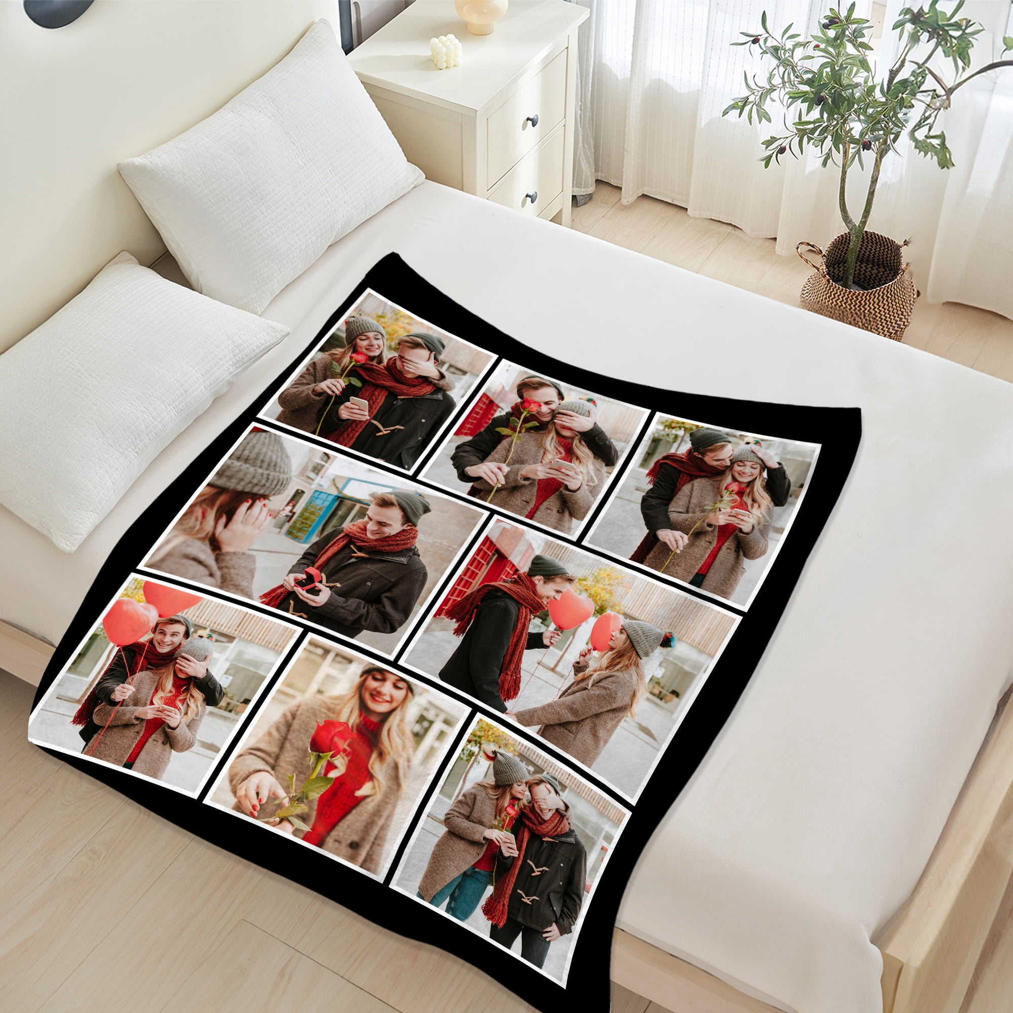 Customized Blanket with Picture, Personalized Throw with Photos for ...