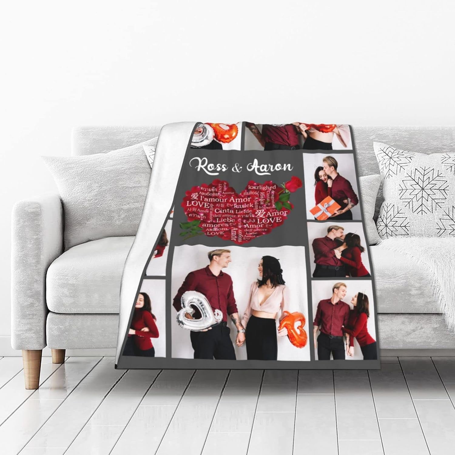 Customized Blankets with Photos Custom Blanket Family Picture Upload ...