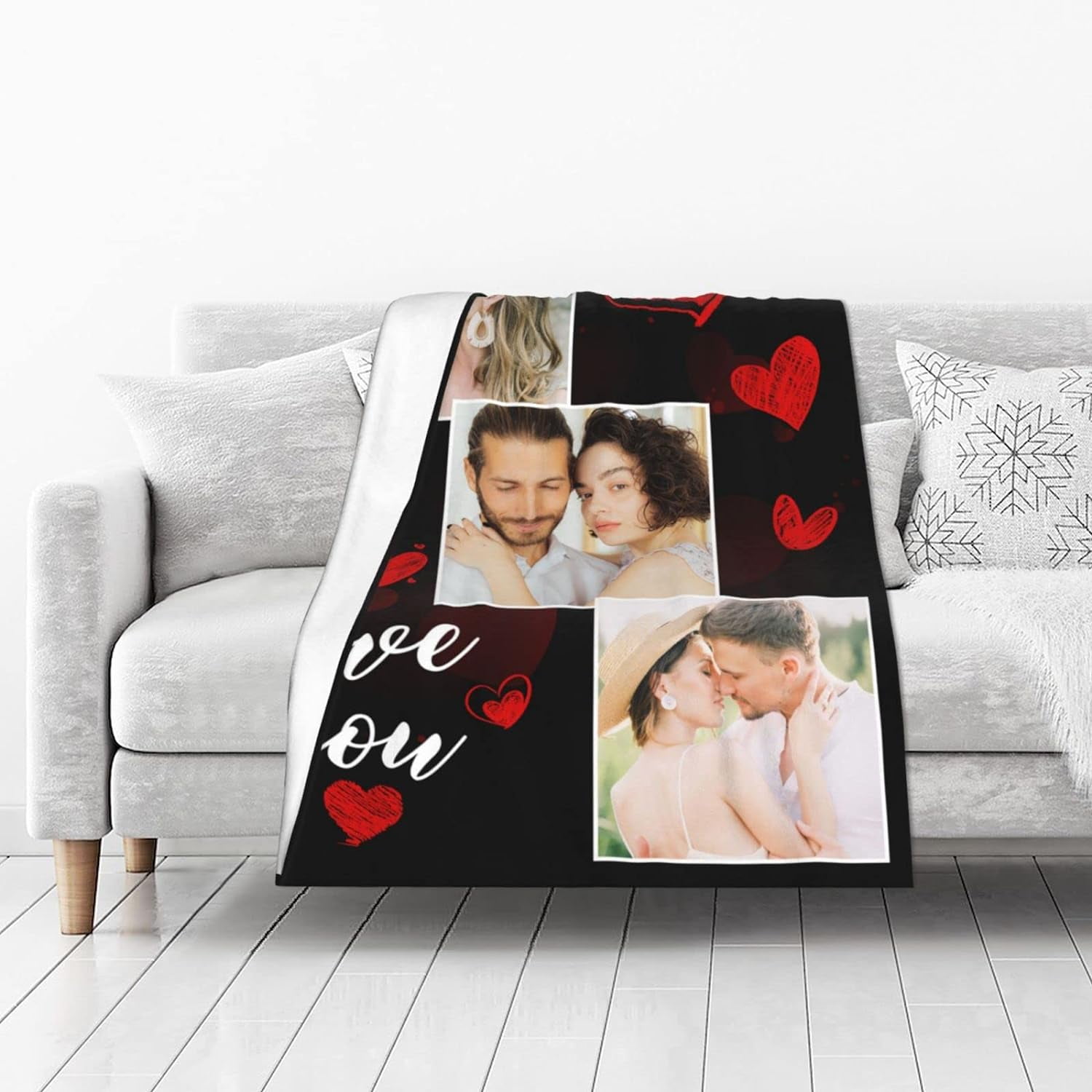 Customized Blankets with Photos Custom Blanket Family Picture Upload ...