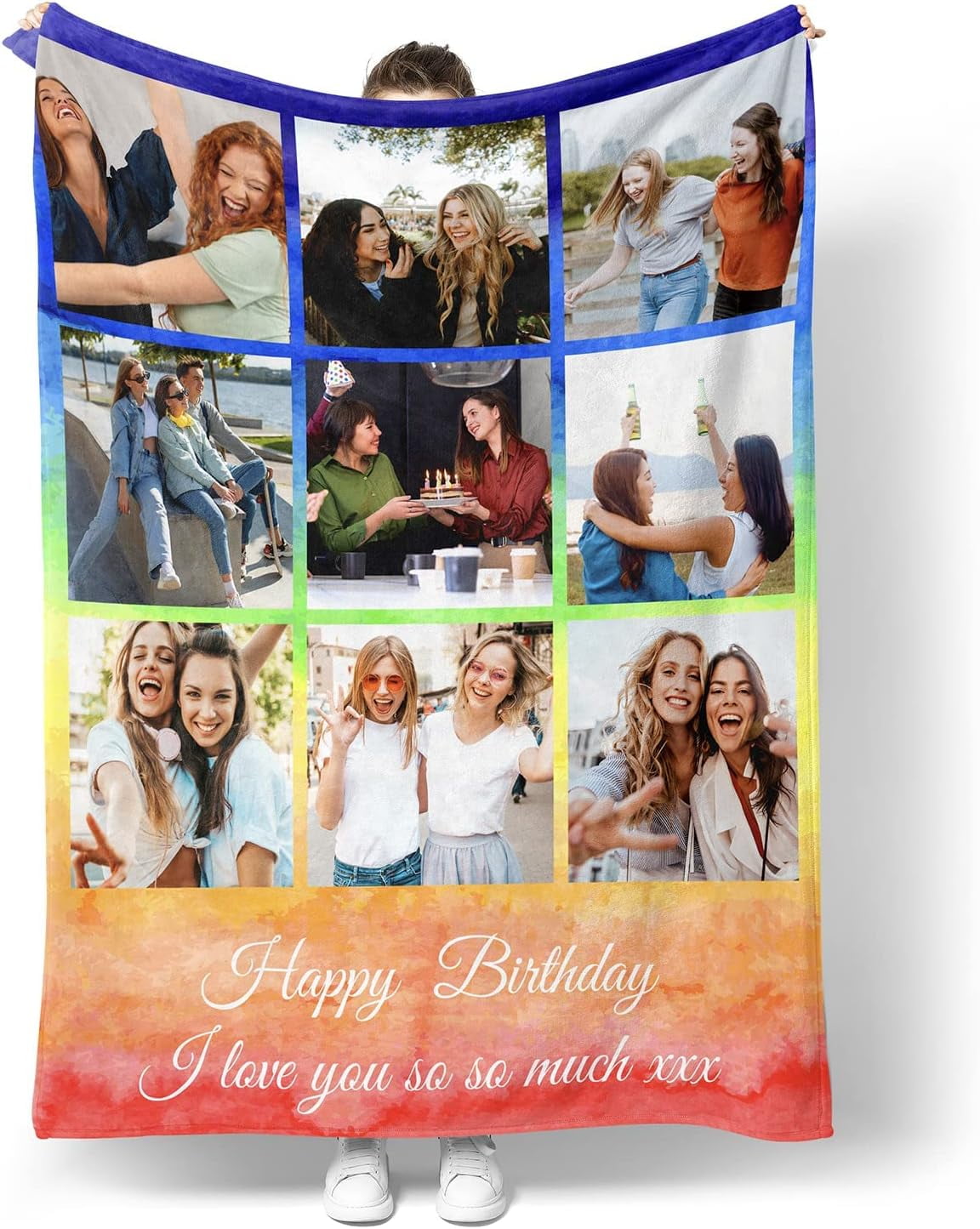 Customized Blankets with Photos Personalized Picture Collage Throw ...