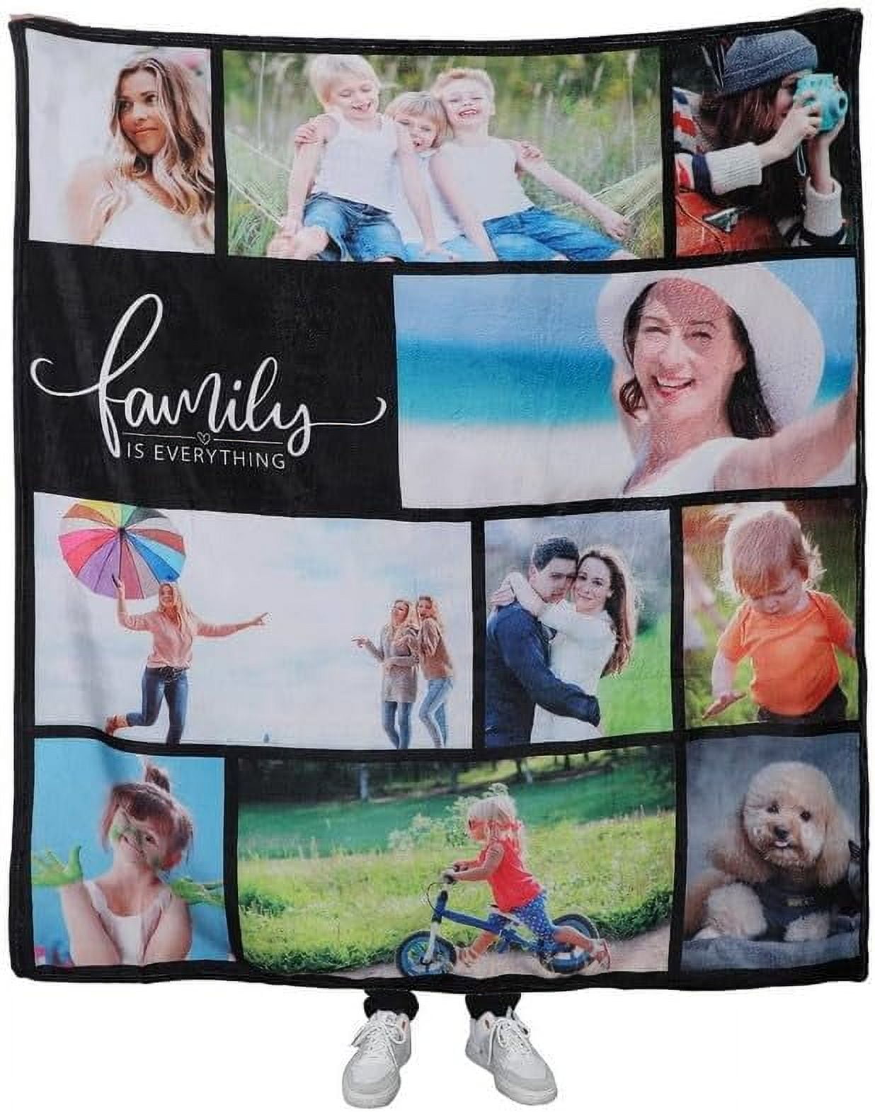 Customized Blankets with Photos Texts-Personalized Picture Collage ...