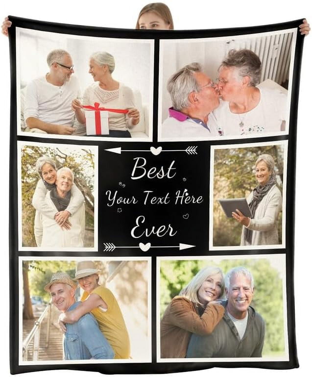 Customized Blankets with Photos Texts-Personalized Picture Collage ...