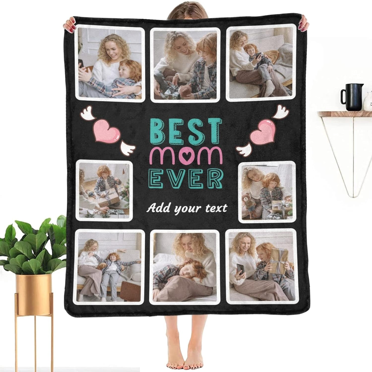 Customized Blankets with Photos Personalized Pictures Gifts Valentines ...