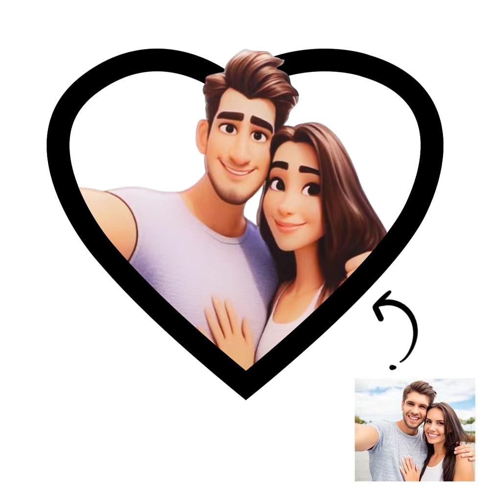 Customized Cartoon Character 3D Acrylic Photo Frame, Square 20x15cm ...
