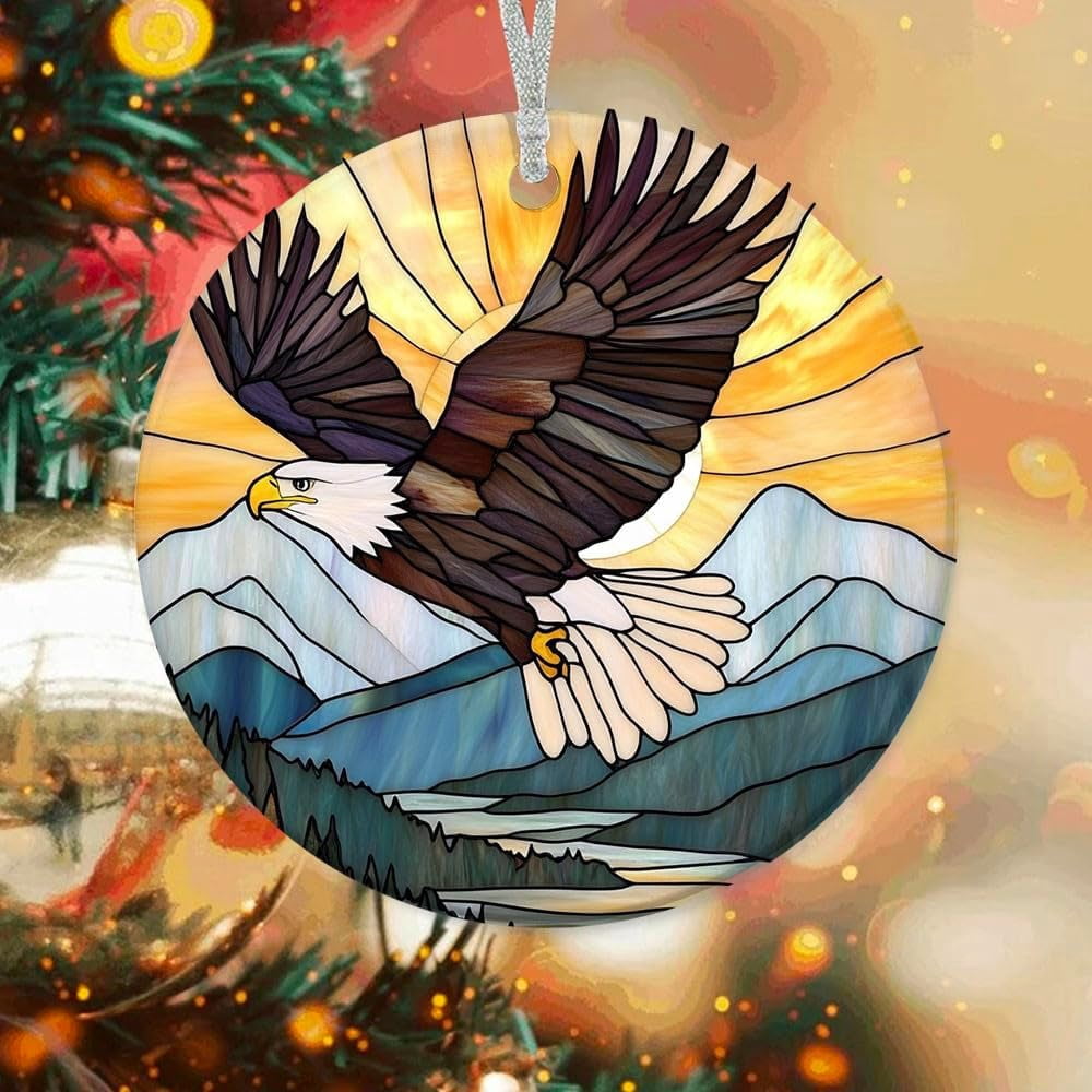Customized Christmas Ornaments 2025 Bald Eagle, Bald Eagle Ornament ...