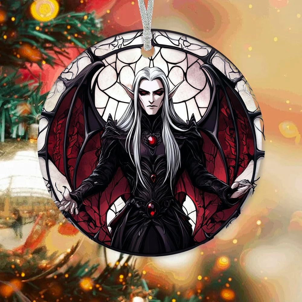 Customized Christmas Ornaments 2025 Brooding Vampire, Brooding Vampire ...
