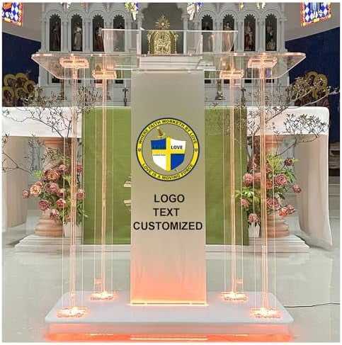 Pulpito Para Iglesia Cristiana Customized Logo& Text Church Pulpit With ...