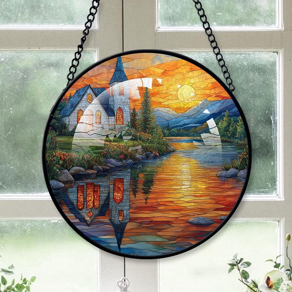 Customized Church Suncatcher Stained Glass, Church Gifts for Women for ...