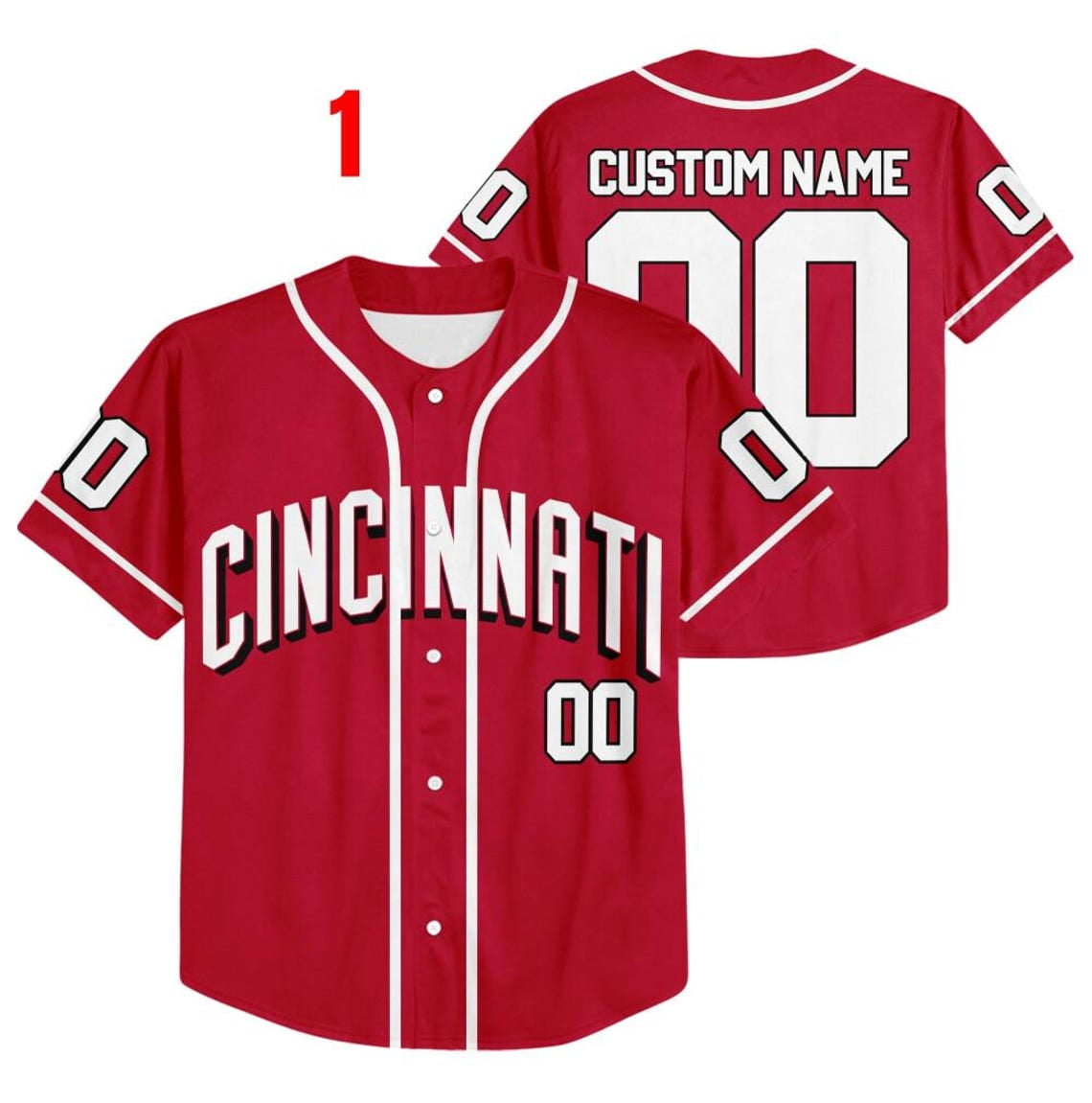 Customized Cincinnati Baseball Team Baseball Jersey, Personalized Name ...