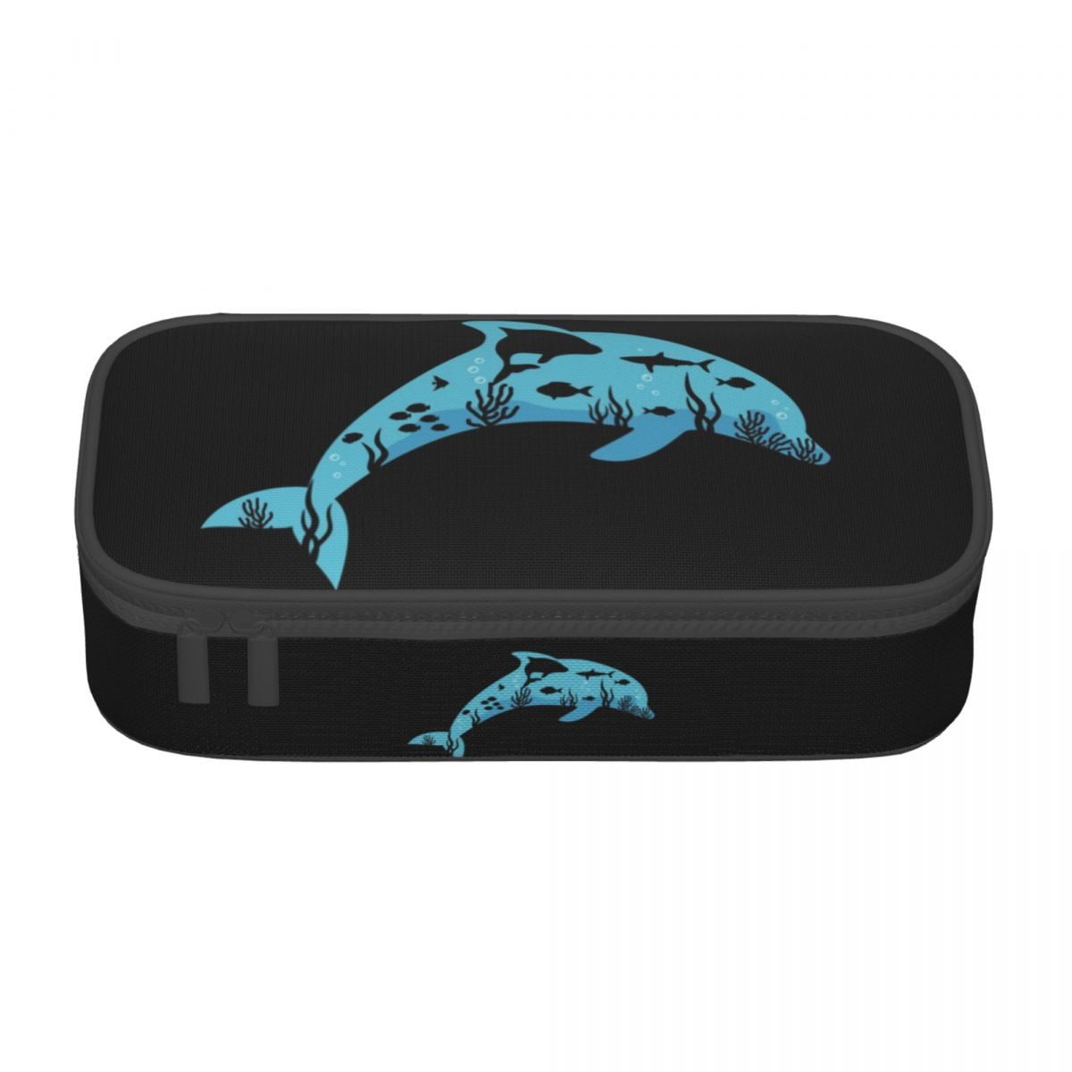 Customized Cute Dolphins Kawaii Pencil Case Gilrs Large Capacity Sea ...