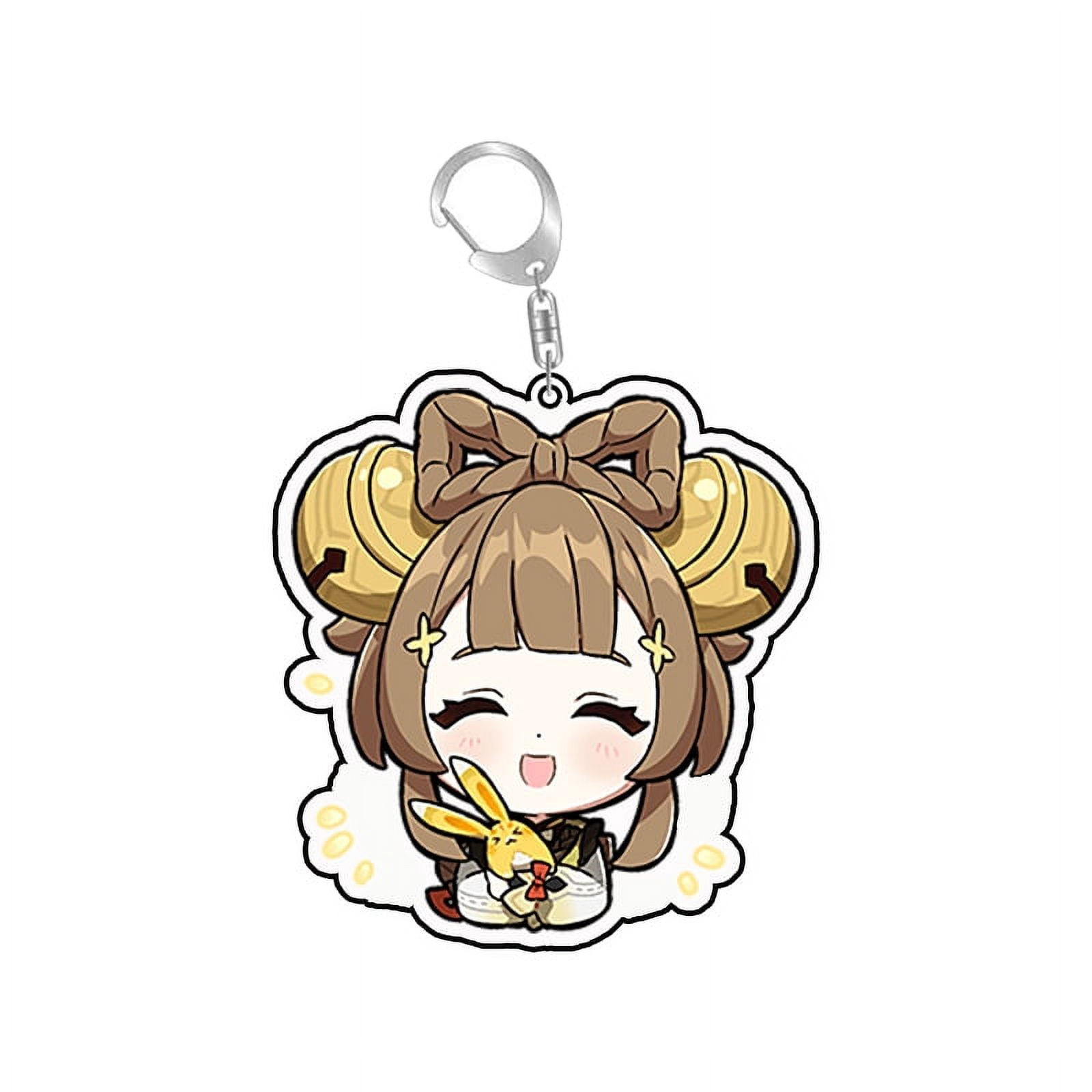 Customized Cute Genshin Impact Acrylic Key Chain Yaoyao Figure Yoimiya ...