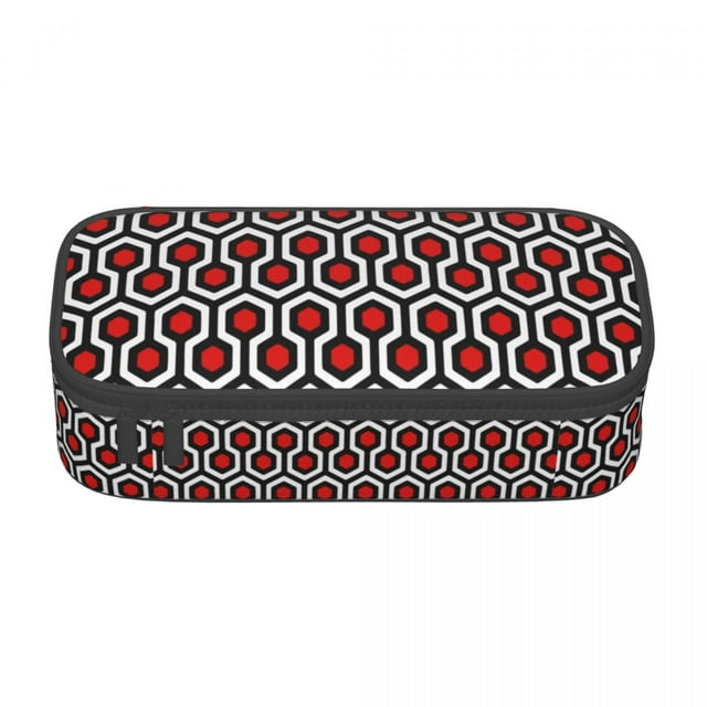 Customized Cute OrangeWhite And Brown Circle Retro Pattern Pencil Cases ...