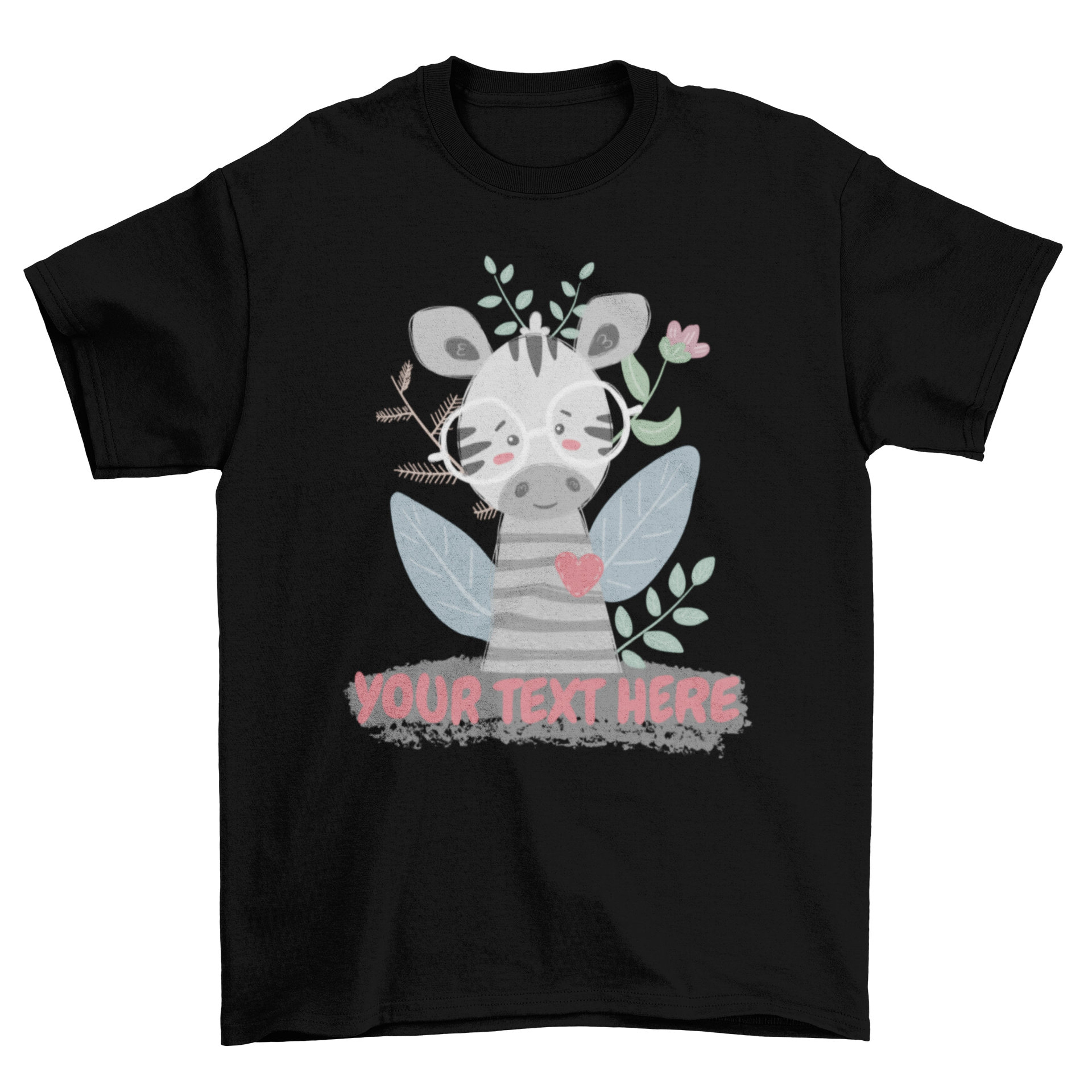 Customized Cute and Amazing Zebra Nature Lover T-Shirt Design With ...