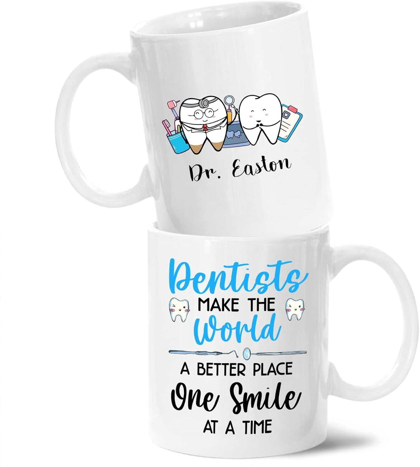 Customized Dentist Ceramic Mug - New Dental Mug For Teeth Doctor ...