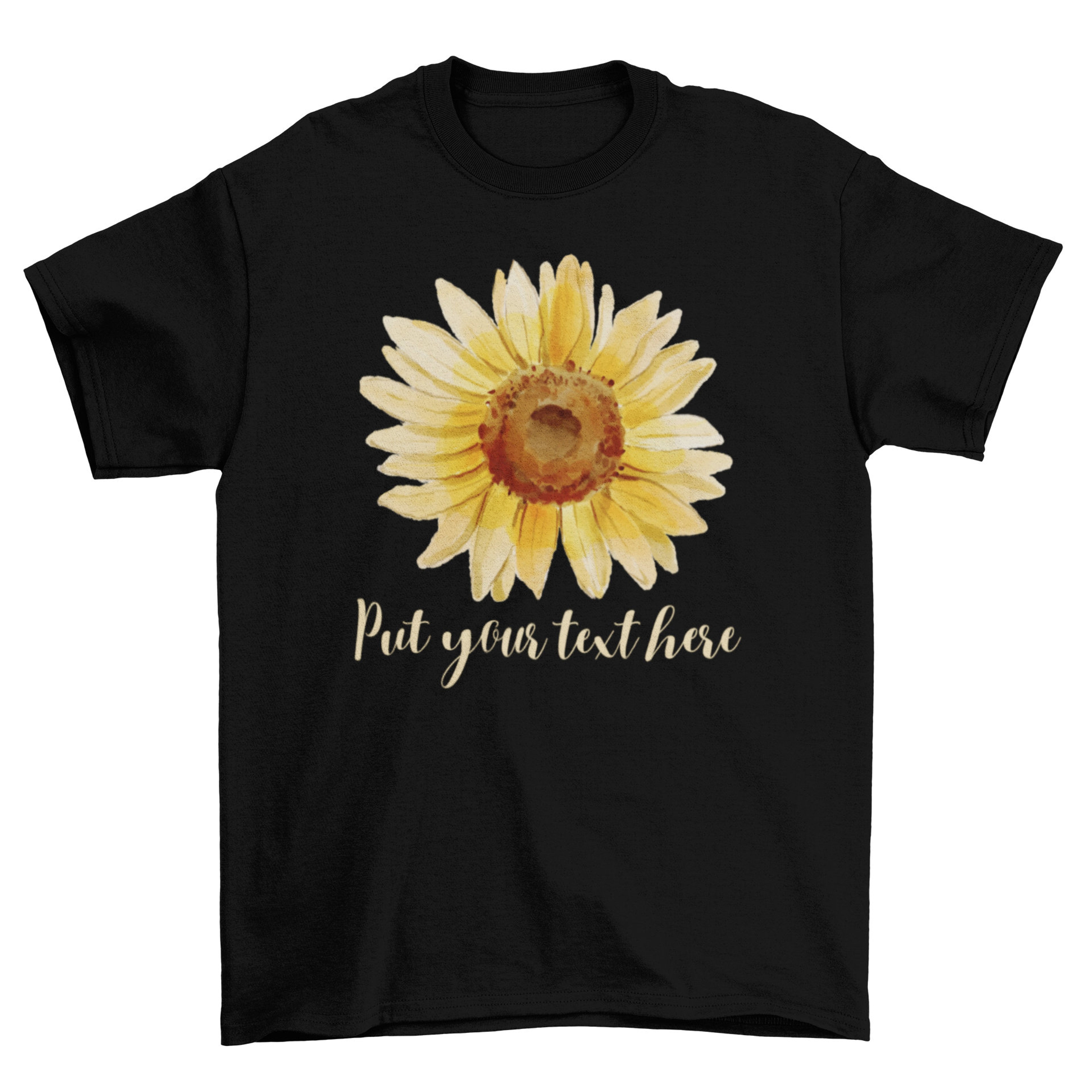 Customized Editable Sunflower, Custom Shirt Design Quotable shirt ...