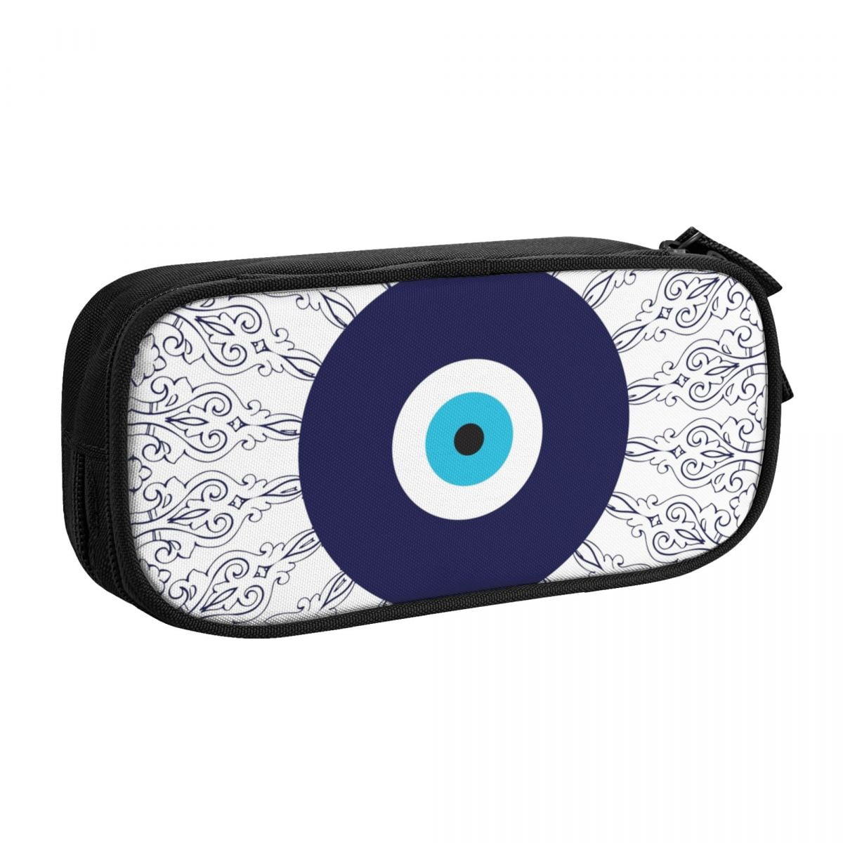 Customized Evil Eye Mandala In Gold And Blue Pencil Case for Large ...