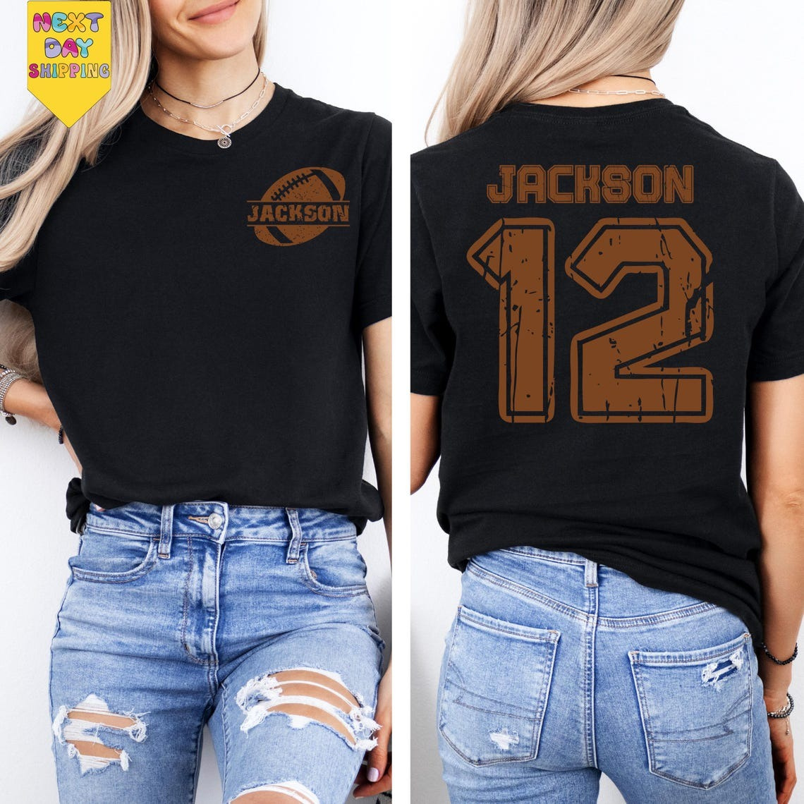 Customized Football Shirt ,Custom Name Number Football Shirt, Game Day ...