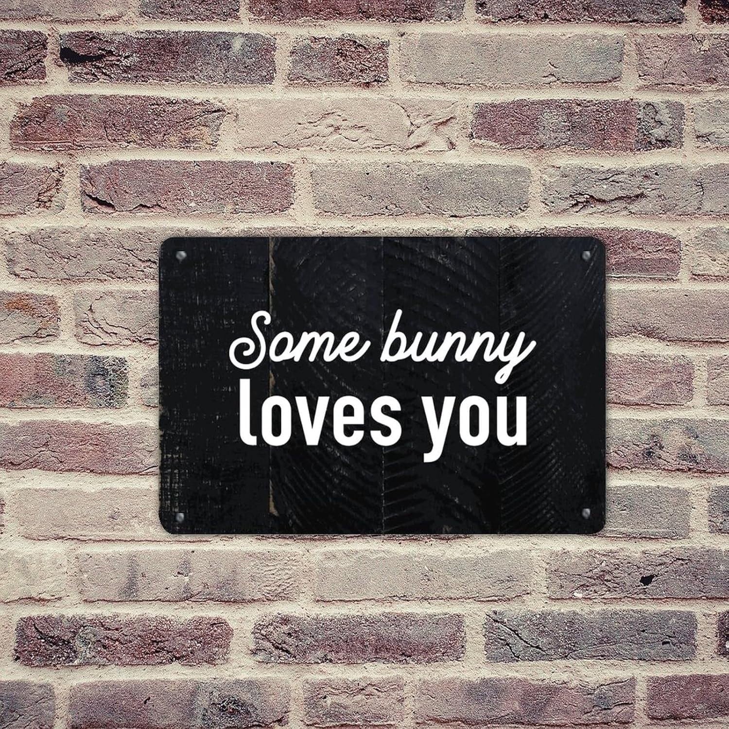 Customized Funny Novelty Metal Metal Sign Some Bunny Loves You Signs ...