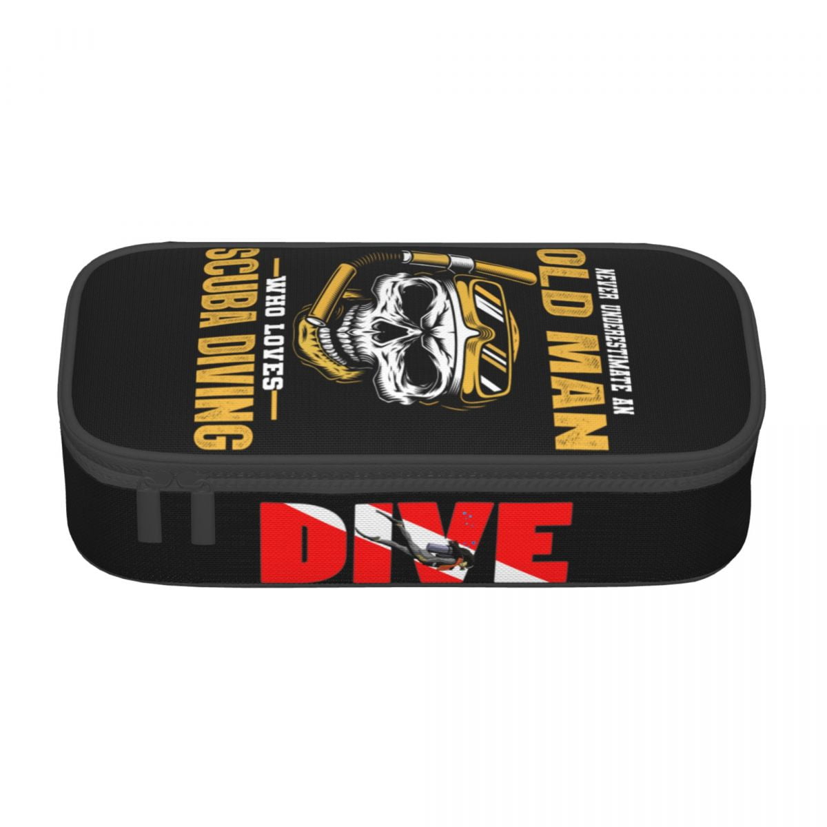 Customized Funny Scuba Diving Dive Scuba Diver Pencil Case for Large ...