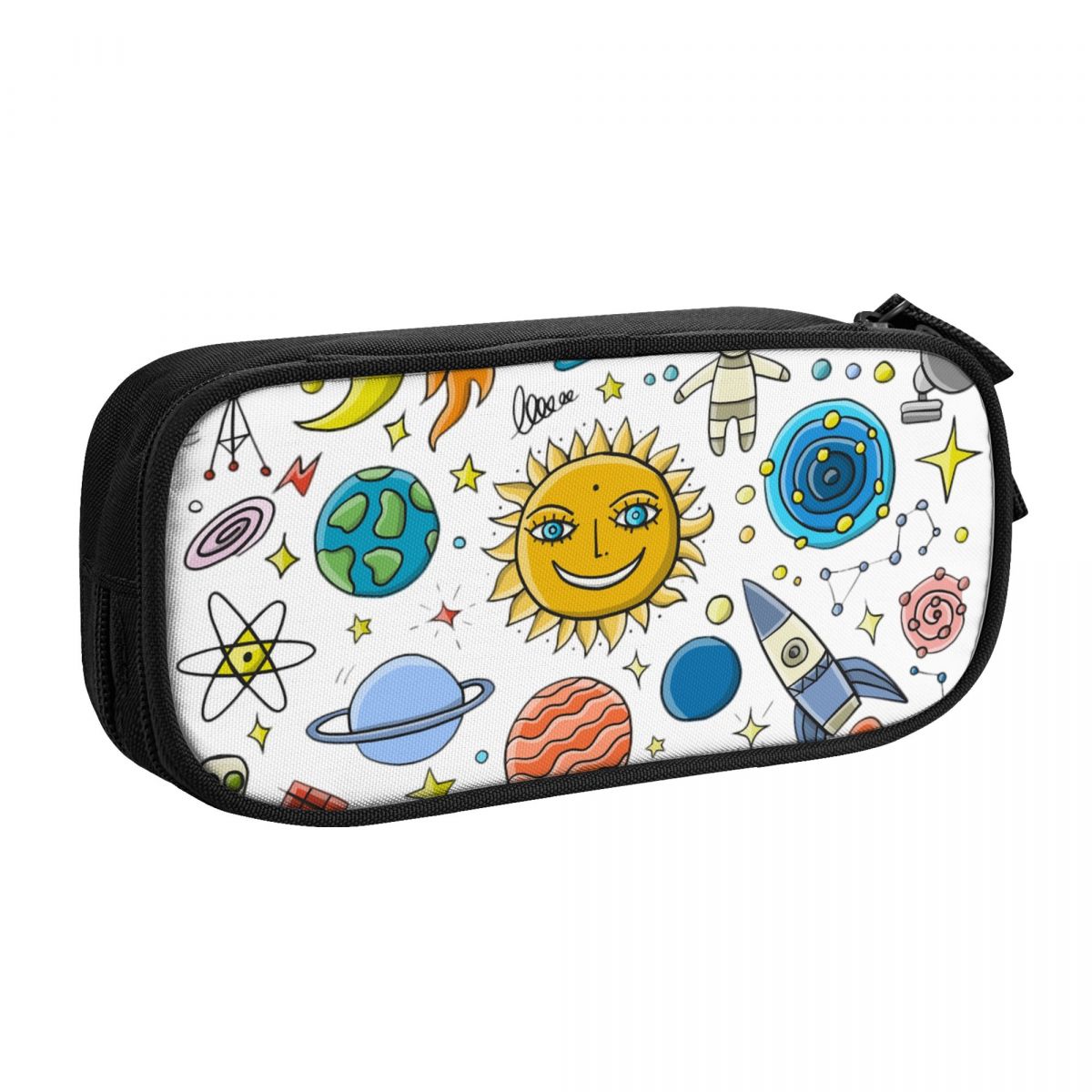 Customized Galaxy Space Rocket Planet Cute Pencil Cases Large Capacity ...