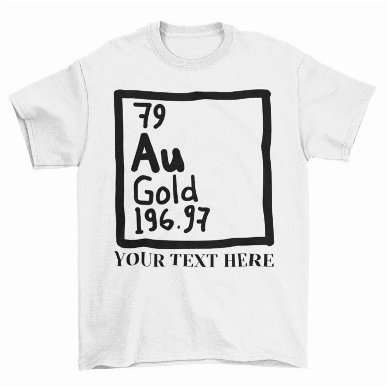 Customized Gold Periodic Table Elements Shirt - Walmart.com