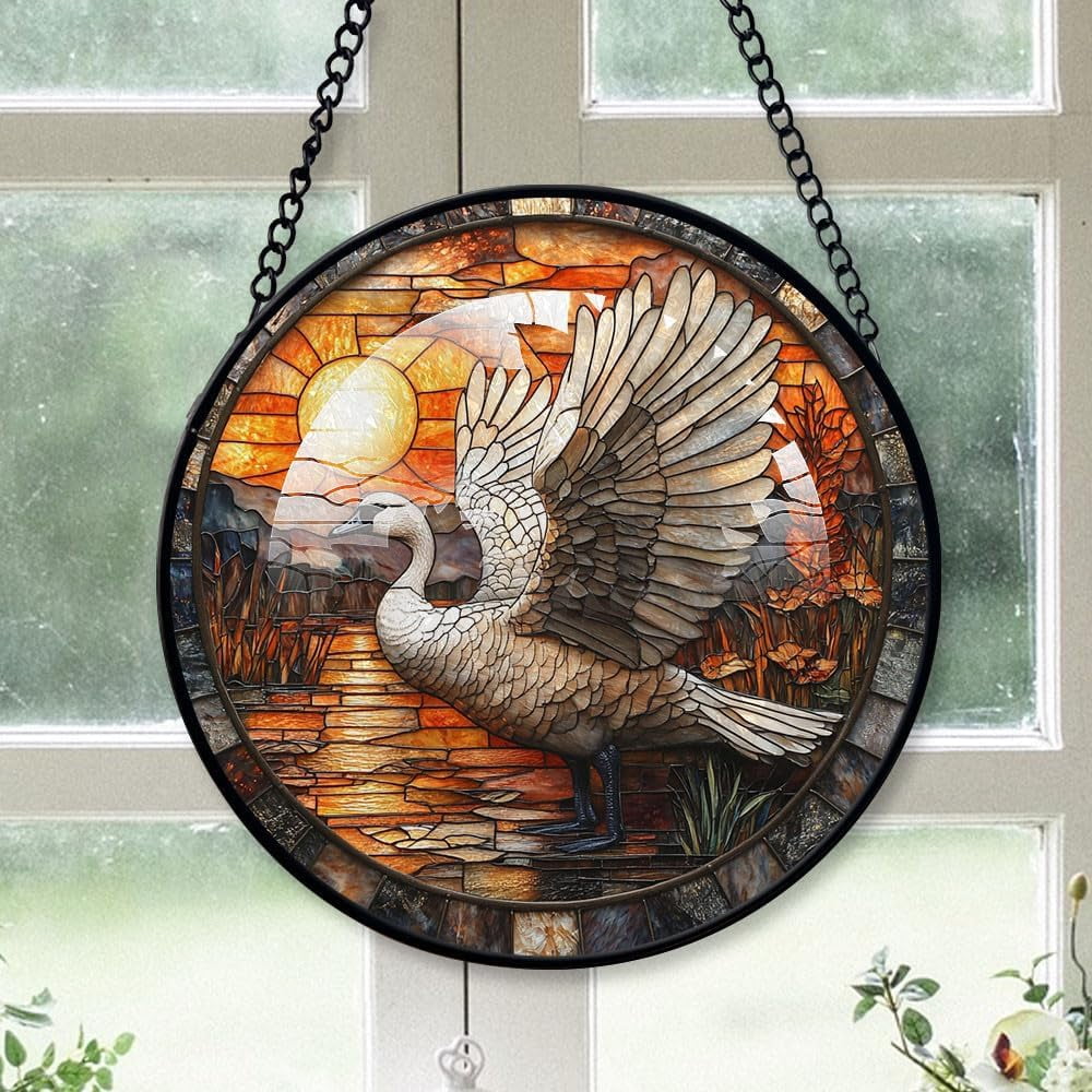 Customized Goose Stained Glass, Goose Suncatchers, Goose Window ...