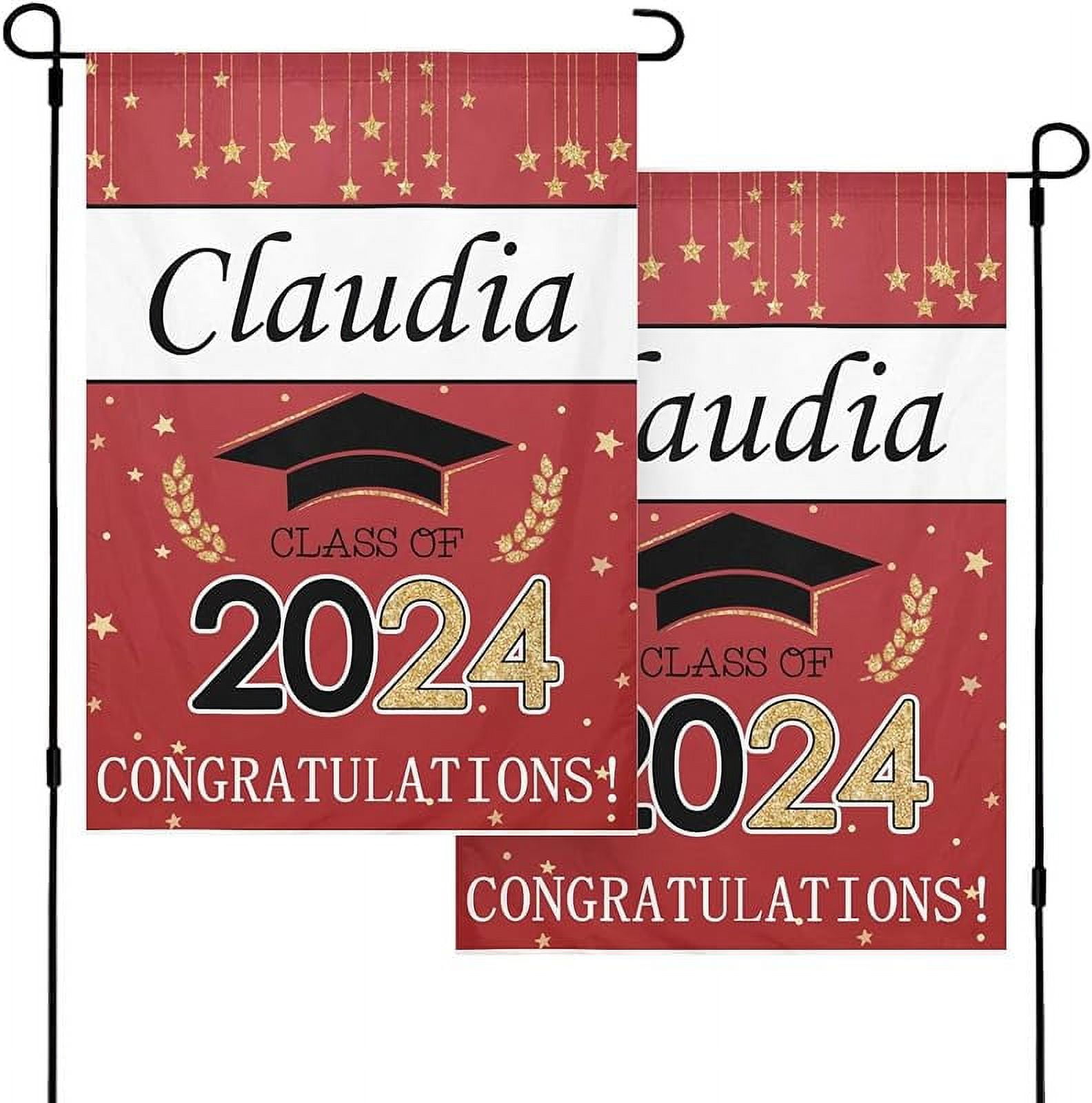 Customized Graduation Flags 2024, Personalized Graduation Banners Class ...