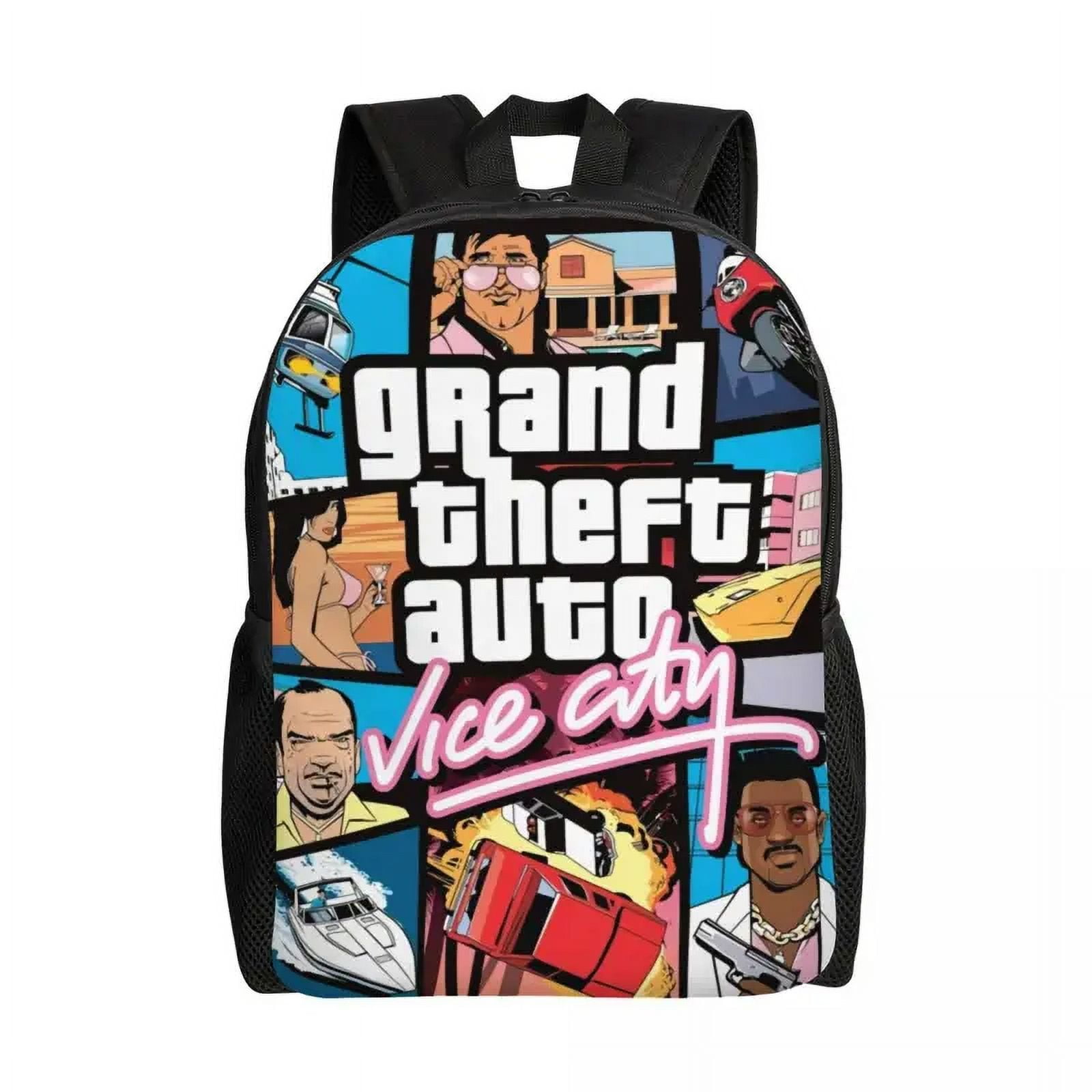 Customized Grand Theft Auto Travel Backpack Women Men School Laptop ...