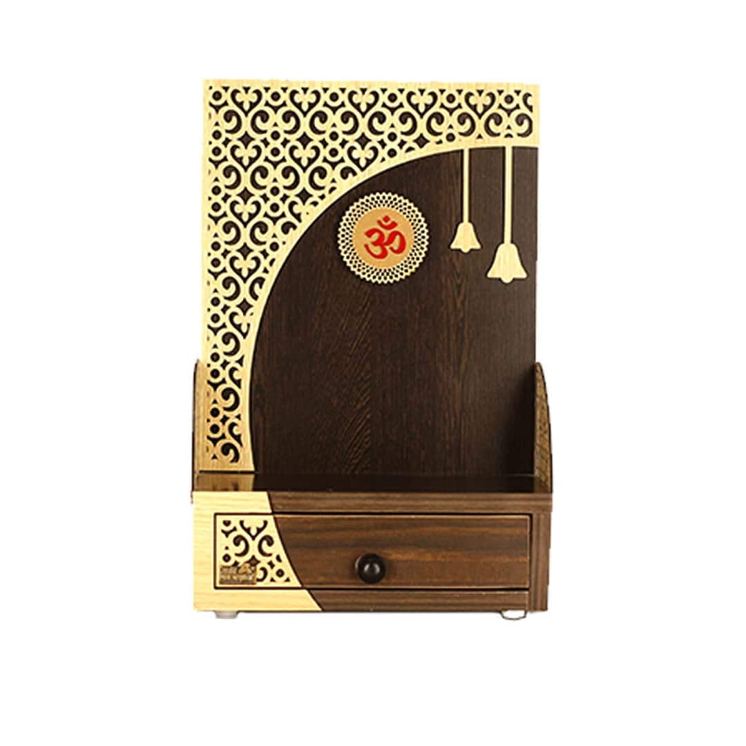 Customized Handmade Wooden Temple with LED Light for Home and Office ...