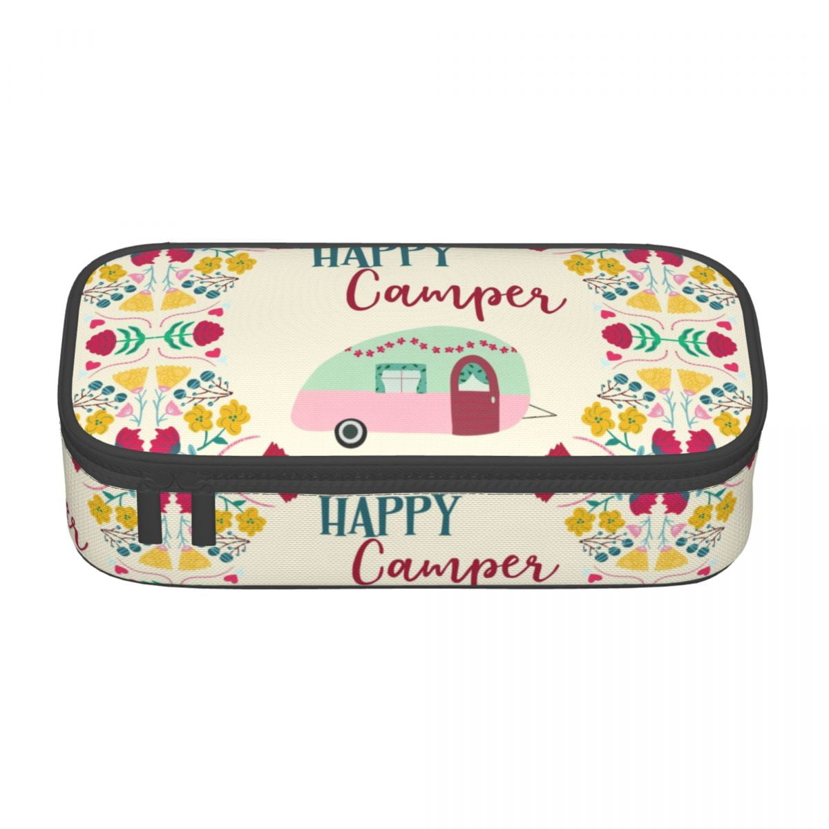 Customized Happy Camper Van Life Kawaii Pencil Cases s Large Capacity ...