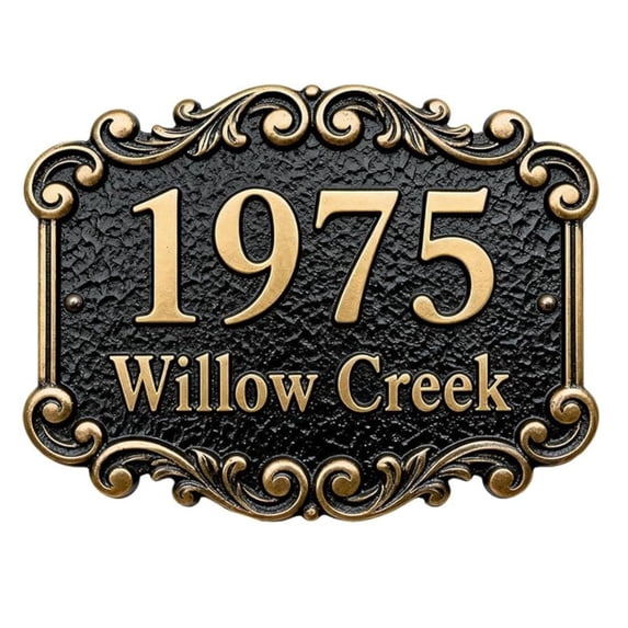 Customized House Address Plaques Outdoor House Number Sign Custom ...