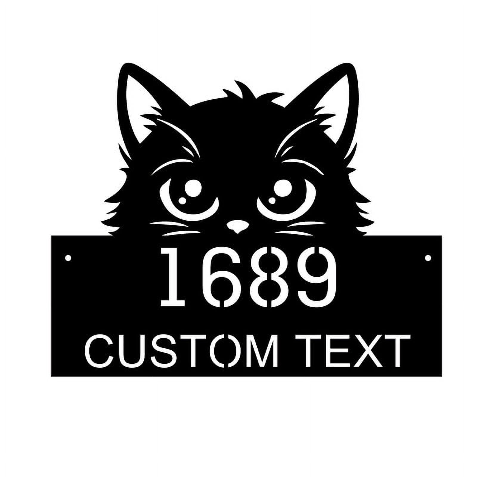 Customized House Numbers and Letters Doorplate, Name Address Plaque ...