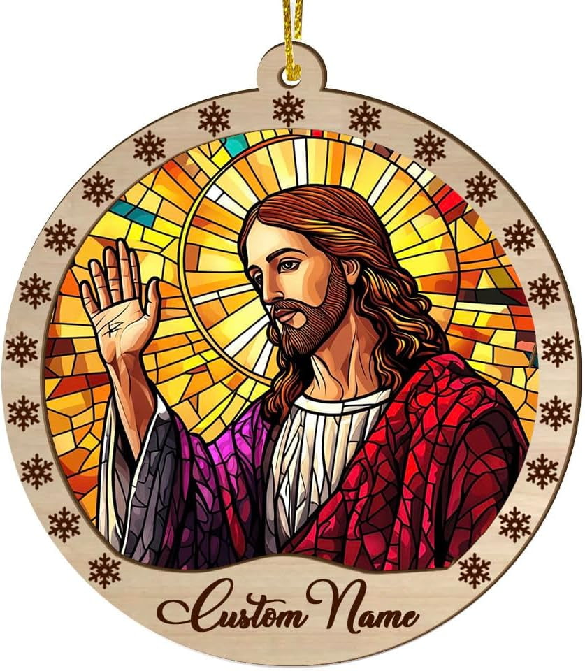 Customized Human Stained Glass Sun Catcher, Human Ornament, Human ...