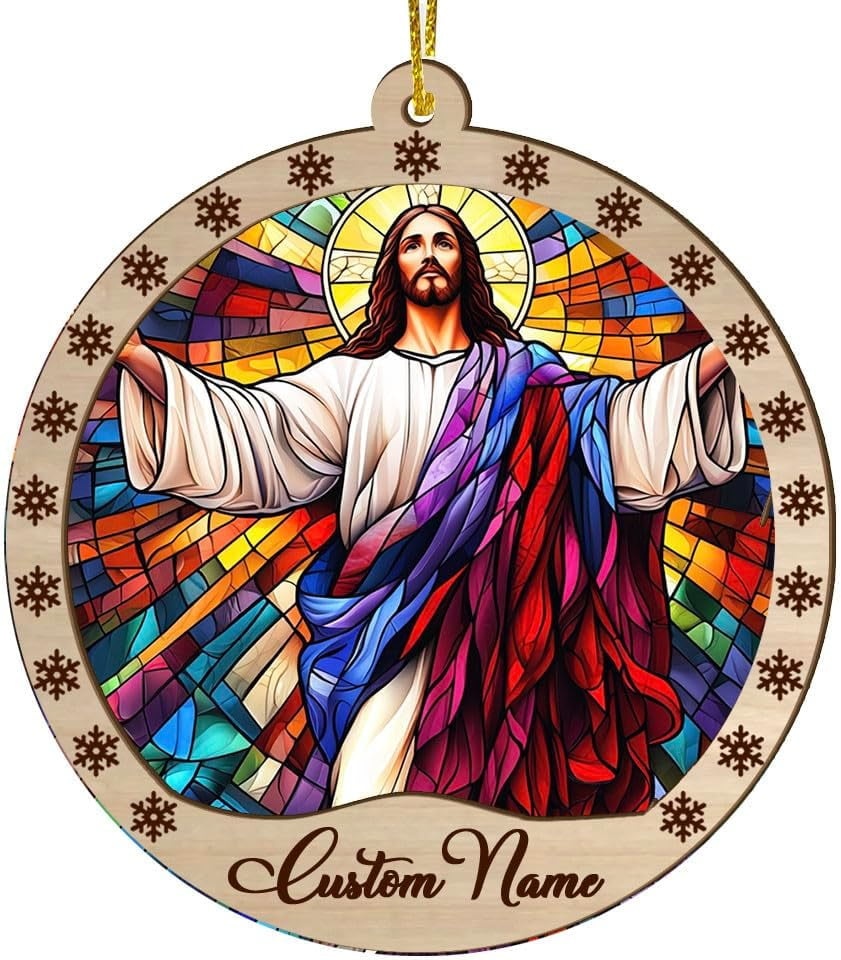 Customized Human Stained Glass Sun Catcher, Human Ornament, Human ...
