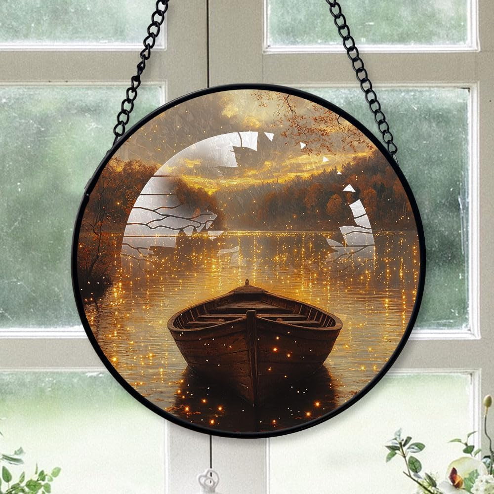 Customized Illuminated Nights Suncatcher Stained Glass, Illuminated ...