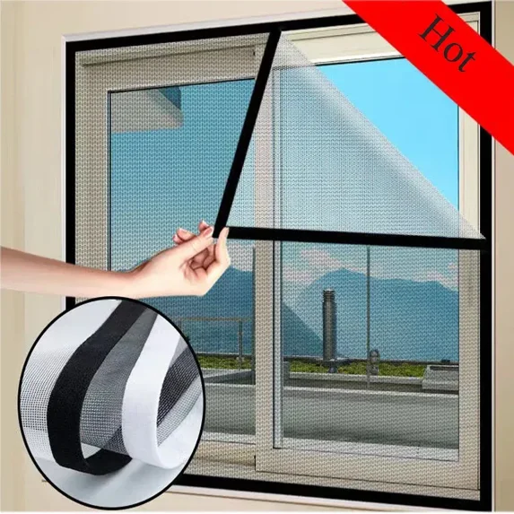 Customized Insect Mosquito Nets for Window Screen Mesh self adhesive ...