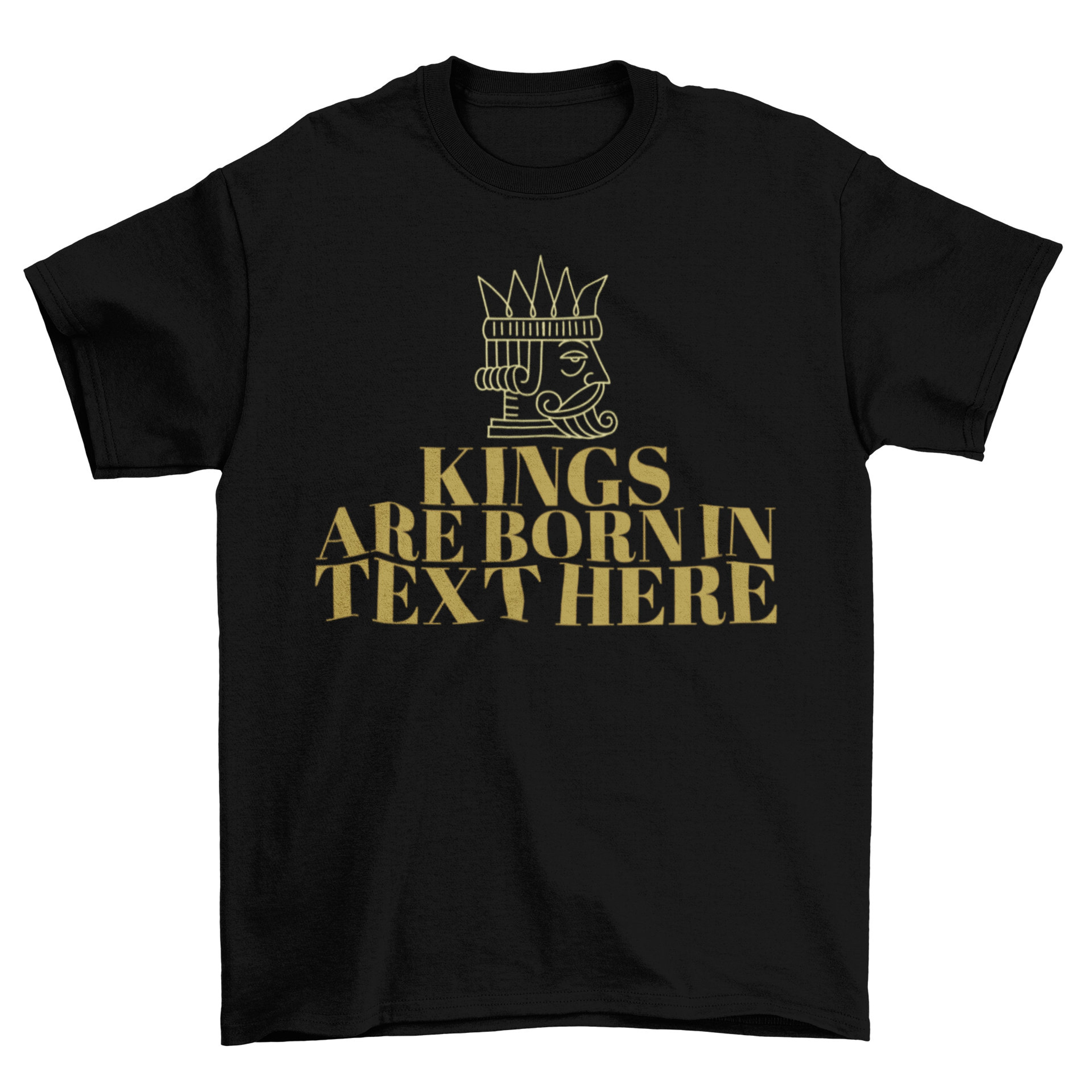 Customized Kings Are Born In With Any Year Birthday T-shirt ...