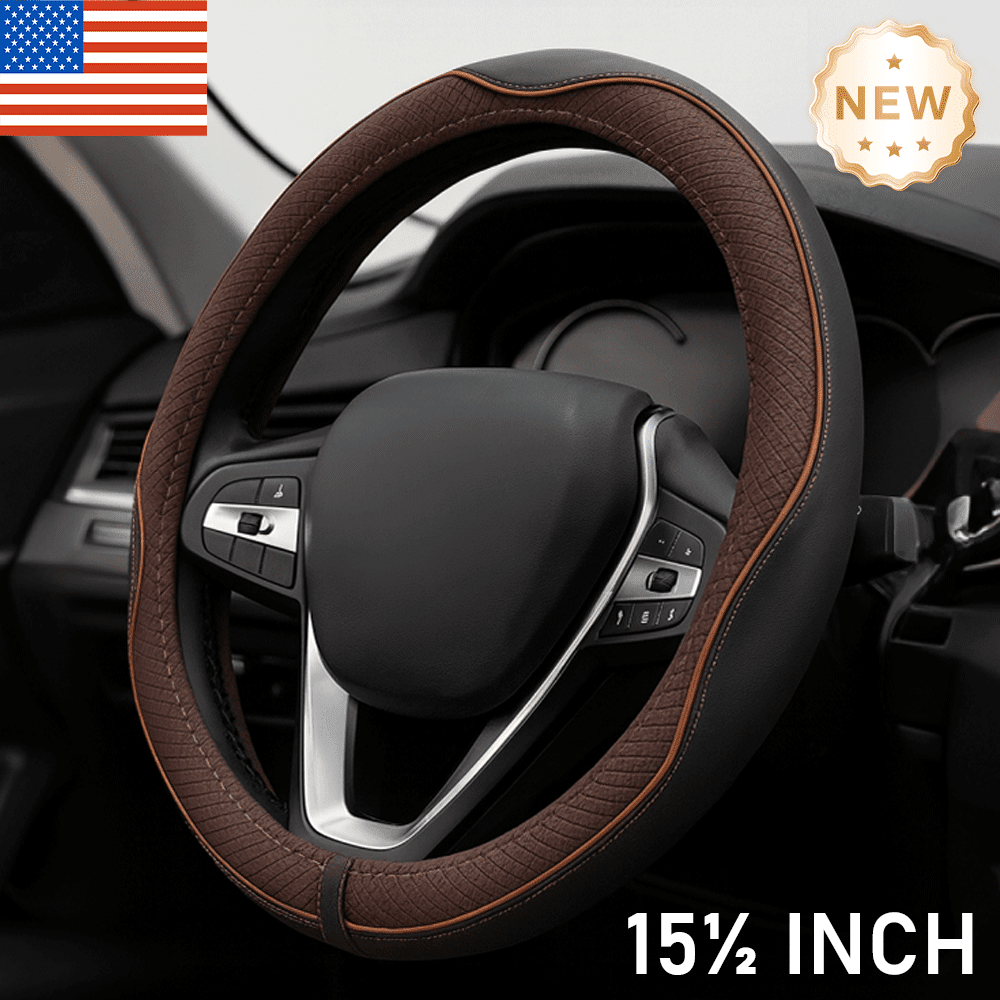 Customized Large size Car Steering Wheel Cover Leather For BMW 325Ci ...